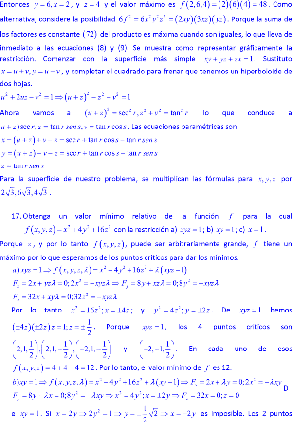 MULTIPLICADORES DE LAGRANGE PDF EJERCICIOS Y EJEMPLOS RESUELTOS