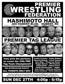Premier Wrestling Federation: PWF Results-2015