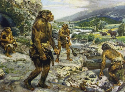 Early Humans Gathering