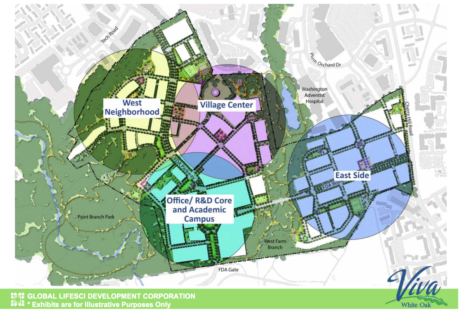 just up the pike: plans for viva white oak are finally taking shape