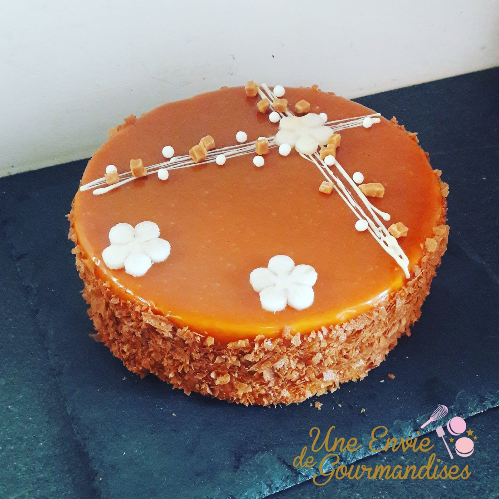 Une Envie de Gourmandises : Entremet poire caramel au beurre salé