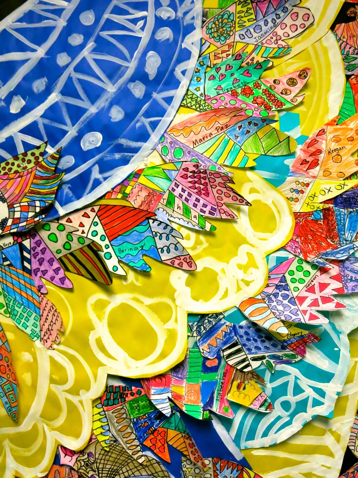 Cassie Stephens: In the Art Room: Kelsey Montague-Inspired Mural