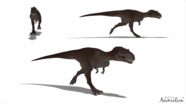 Allosaurus Walk & Run Cycle - Mark Davies Animation Blog
