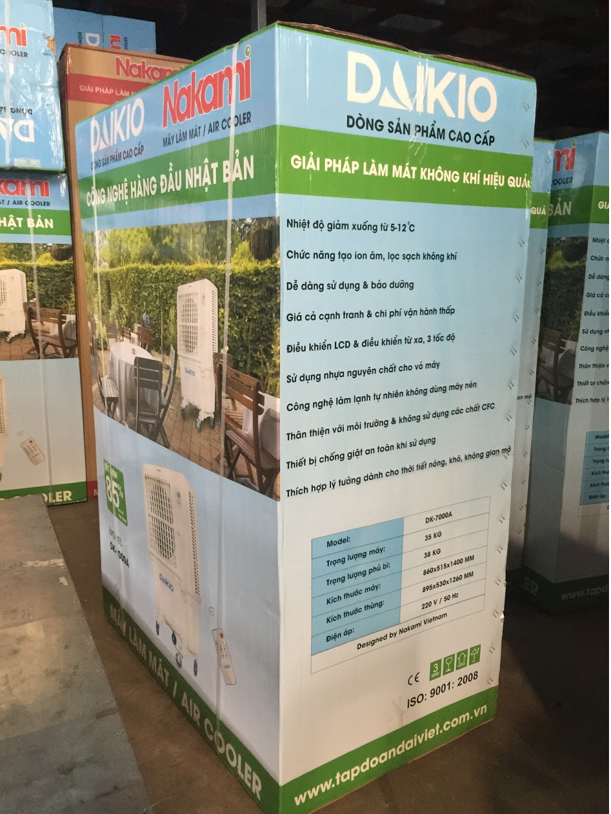 Daikio DK-7000A Quạt làm mát không khí 7000 m3/h Giá 8.910.000đ | Máy ...