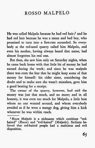 The Myths and History of Red Hair: Rosso Malpelo - "Evil Hair"