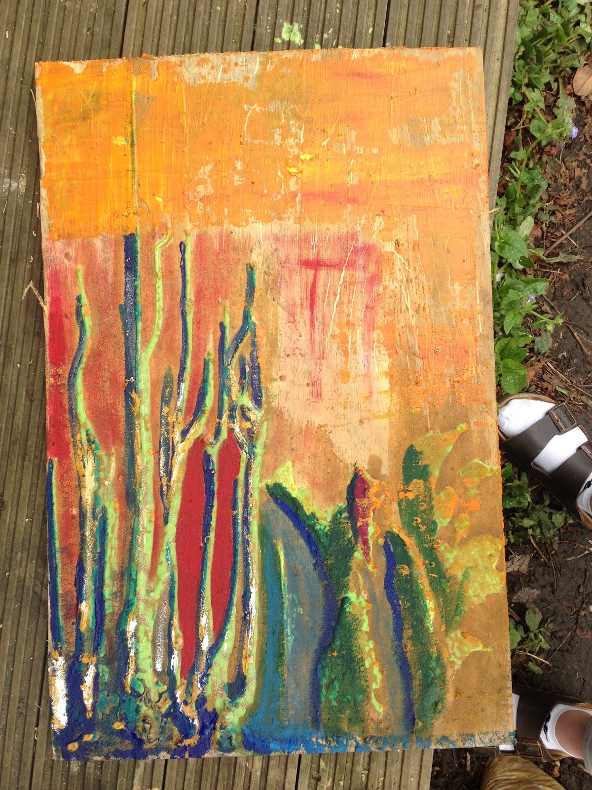 Exploring Texture and Colour Through Landscape: Final piece; texture ...