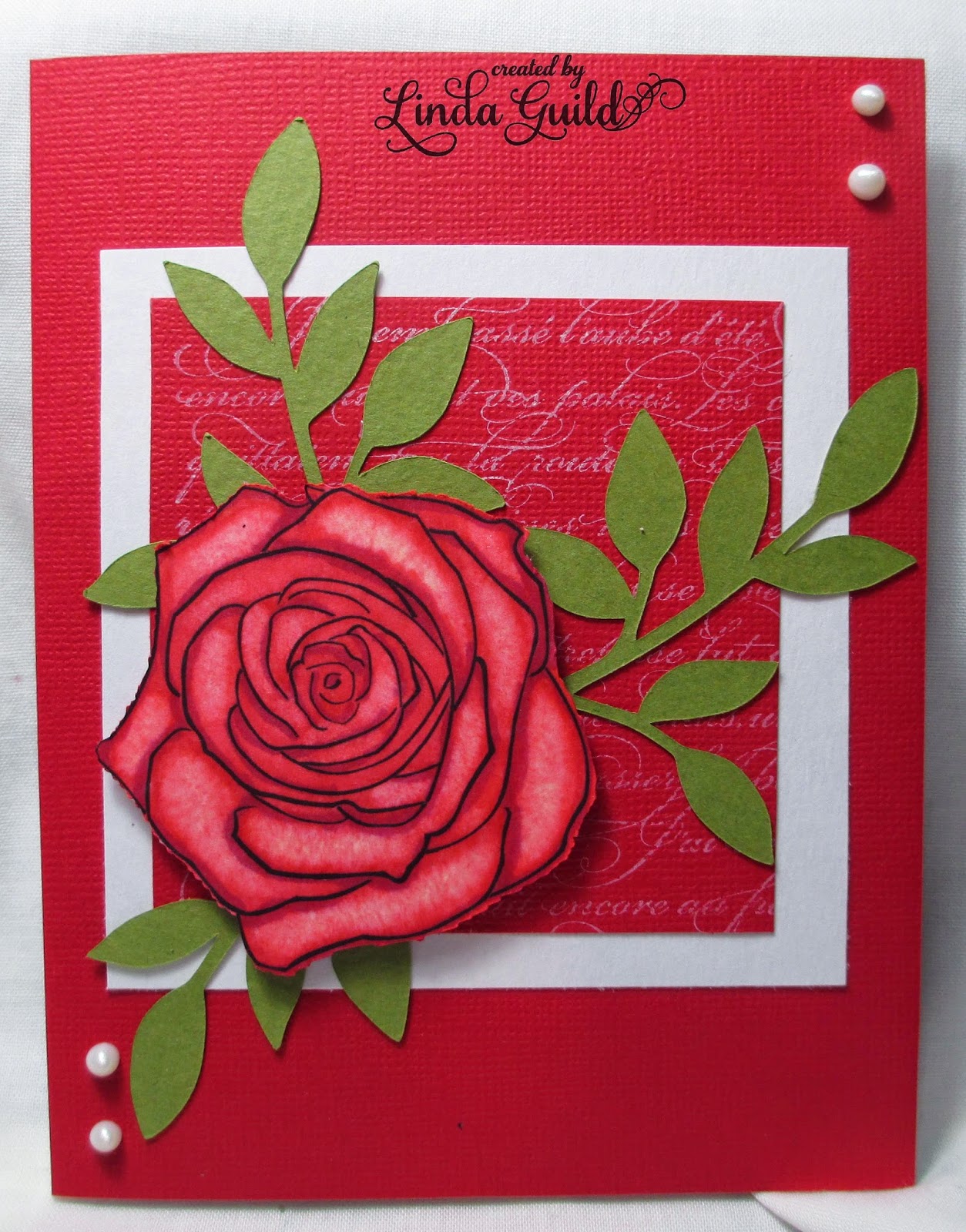 Nothin' Fancy: Red Rose Card