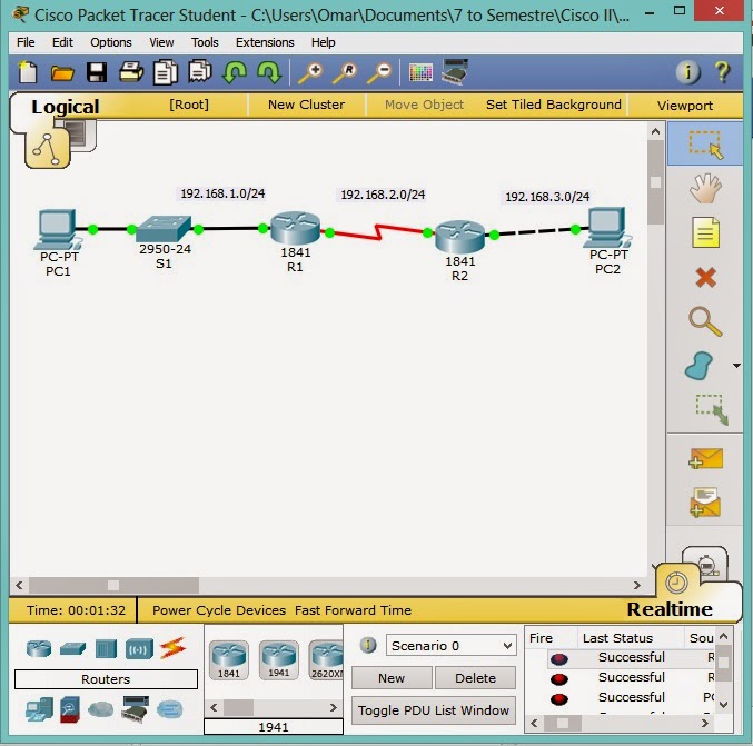 CISCO II : Actividad 3: Configuración básica de un router