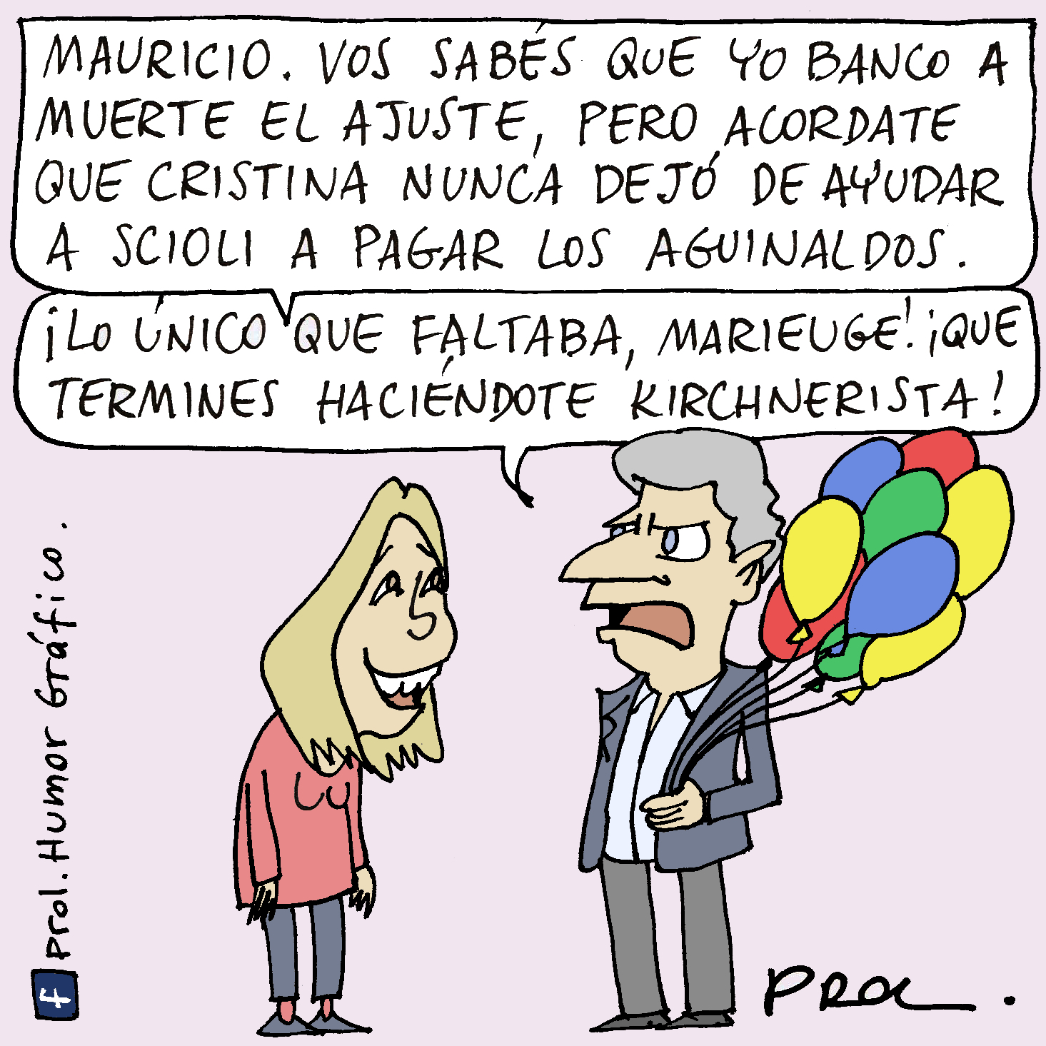 Prol. Humor gráfico: Ay! vidalita por el carnaval / por el carnaval ...