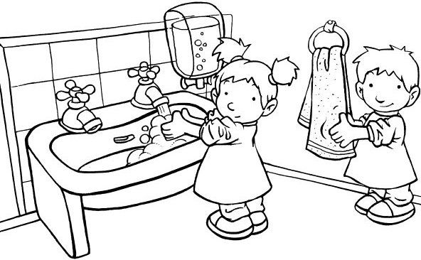 Desenhos - Rotina da Criança - Colorir e Pintar - Desenhos Para Colorir