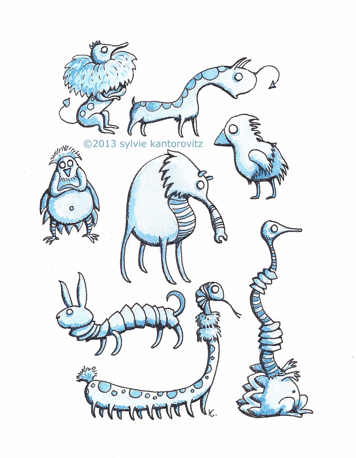 SYLVIE KANTOROVITZ - Studio: Blue Creatures