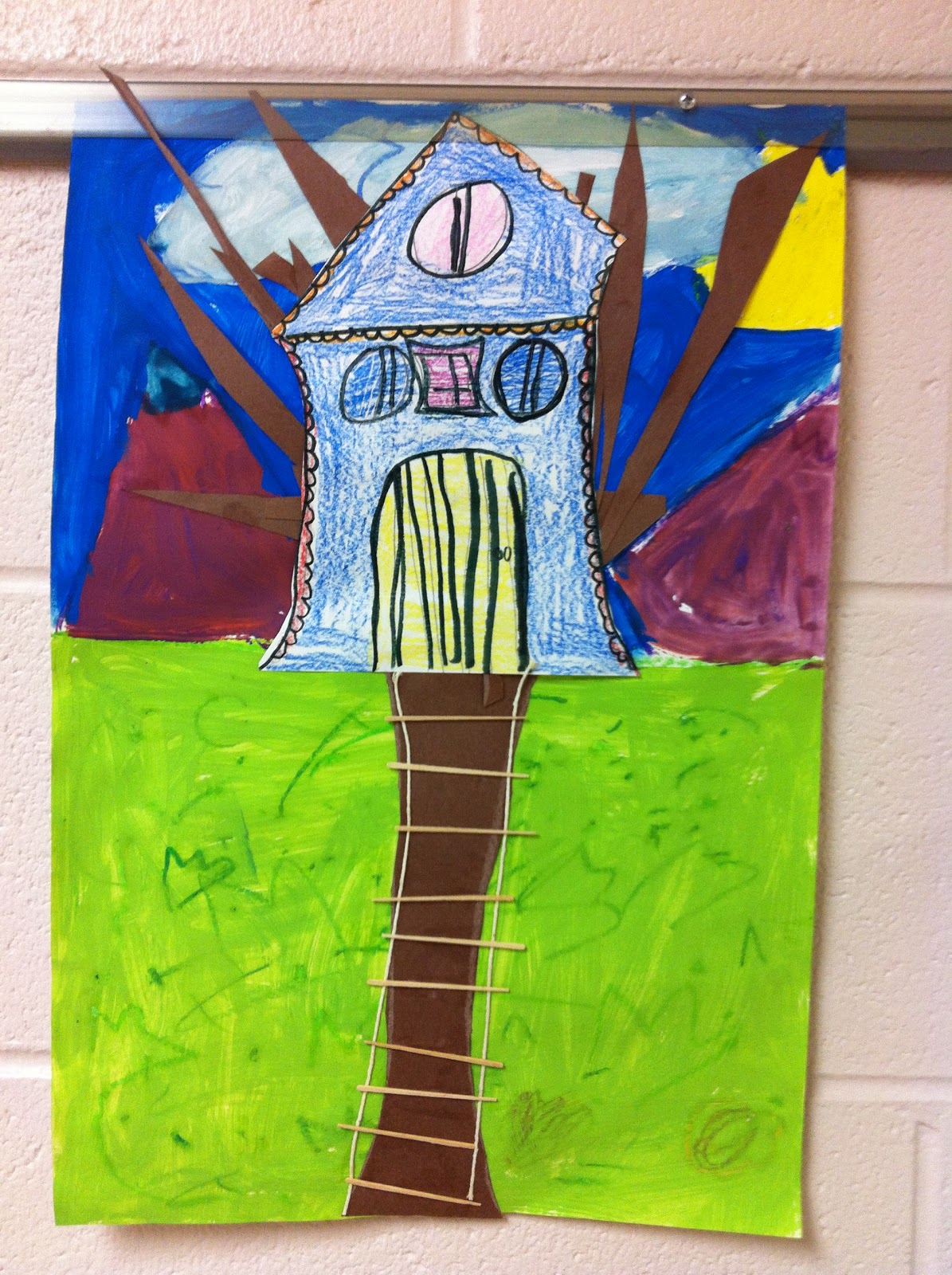 ChumleyScobey Art Room: 1st Grade Treehouses