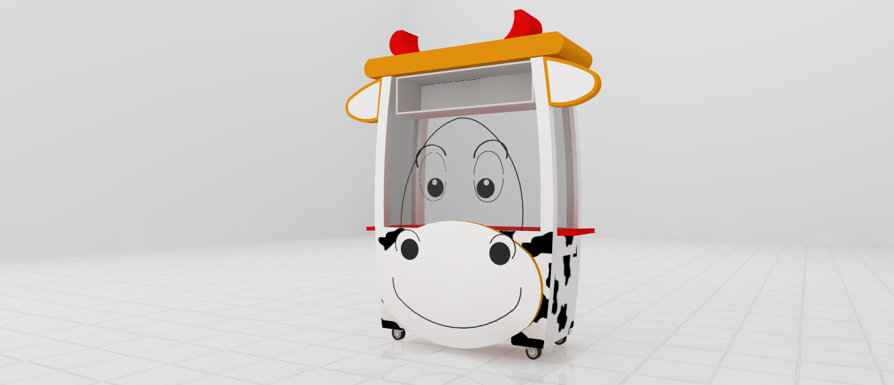 Desain Booth fresh milk - HOKIBOOTH