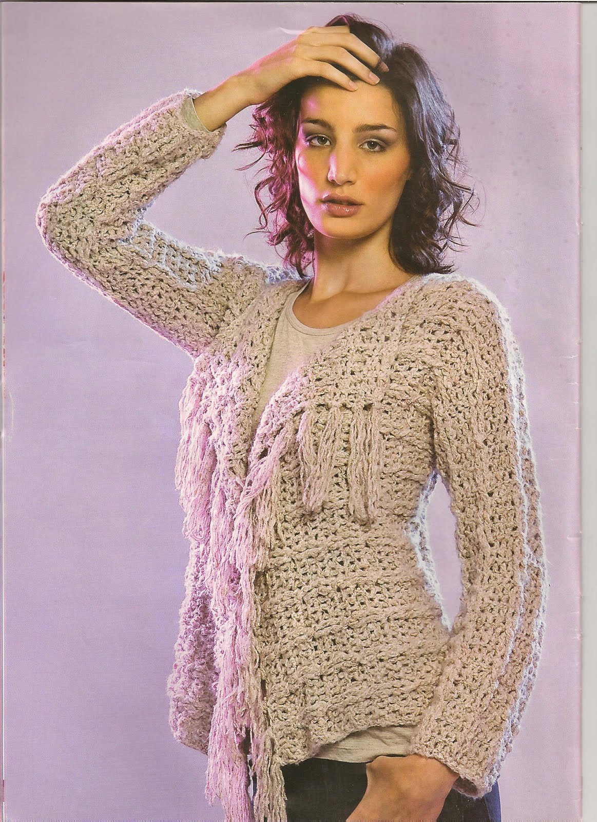 Manos de Patagonia: Hermoso Saco Verde Crochet