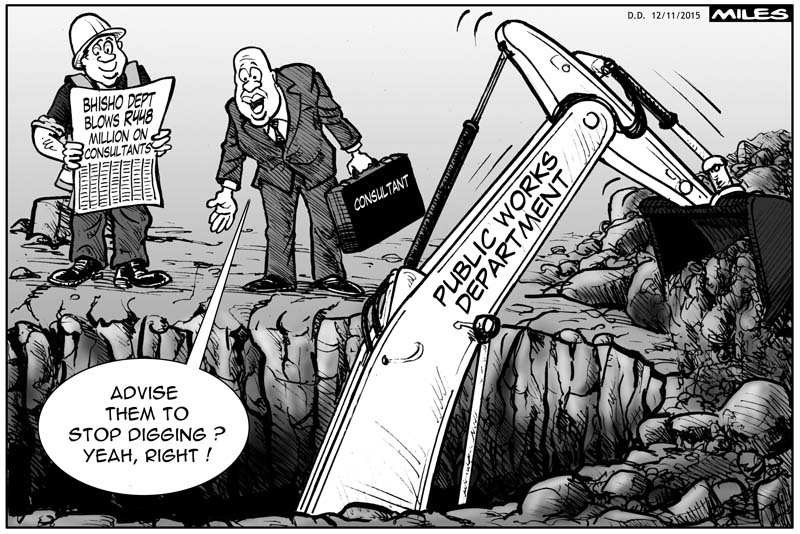 Cartoons by Miles: You can't dig yourself out of a hole