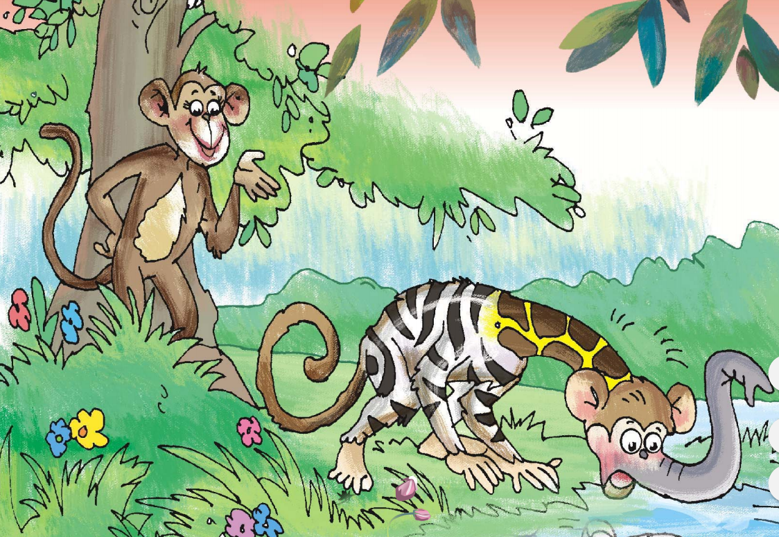 Moral stories -- A little monkey and wise women | English Story to all