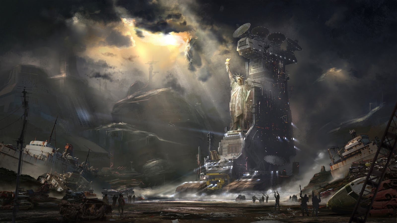 New York and its portable liberty... | Mortal Engines: Books & Movie