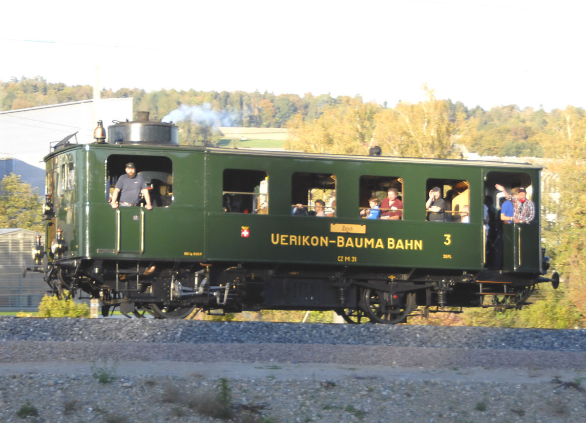 Oeffentliche Verkehrsmittel : Dampftriebwagen UeBB CZm 1/2 Nummer 31