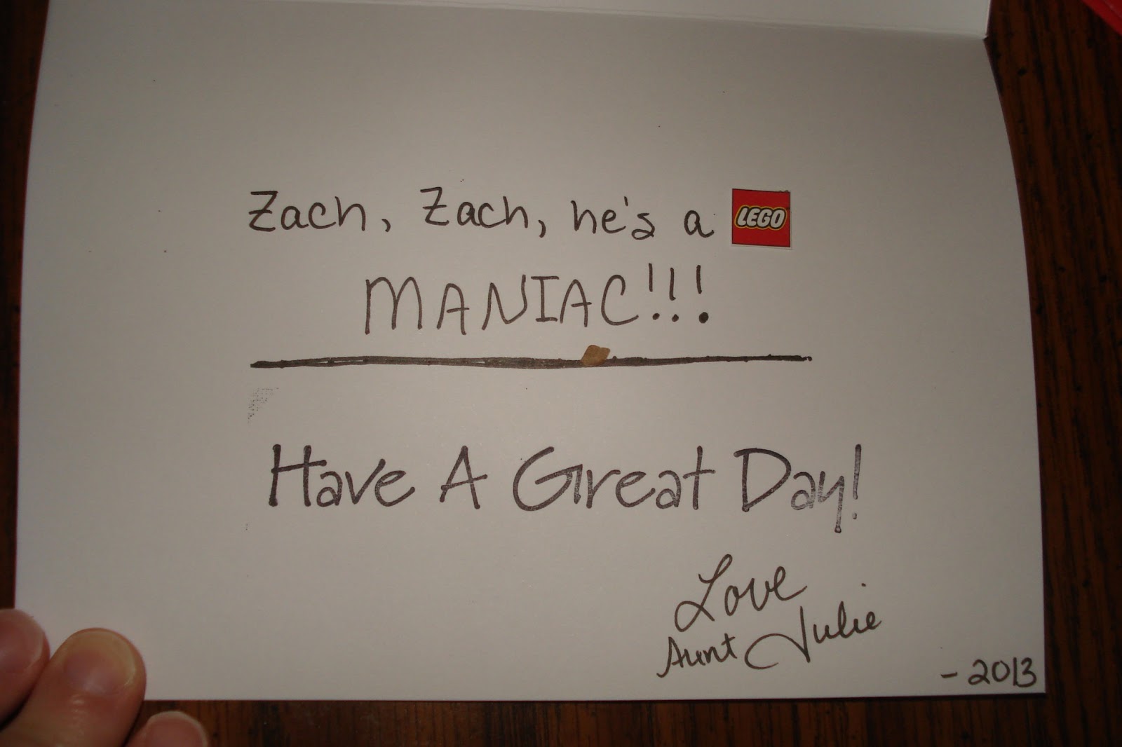 I was dreaming when I wrote this...: He's a Lego Maniac