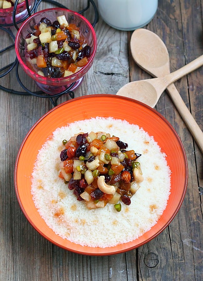 Couscous aux fruits cuits