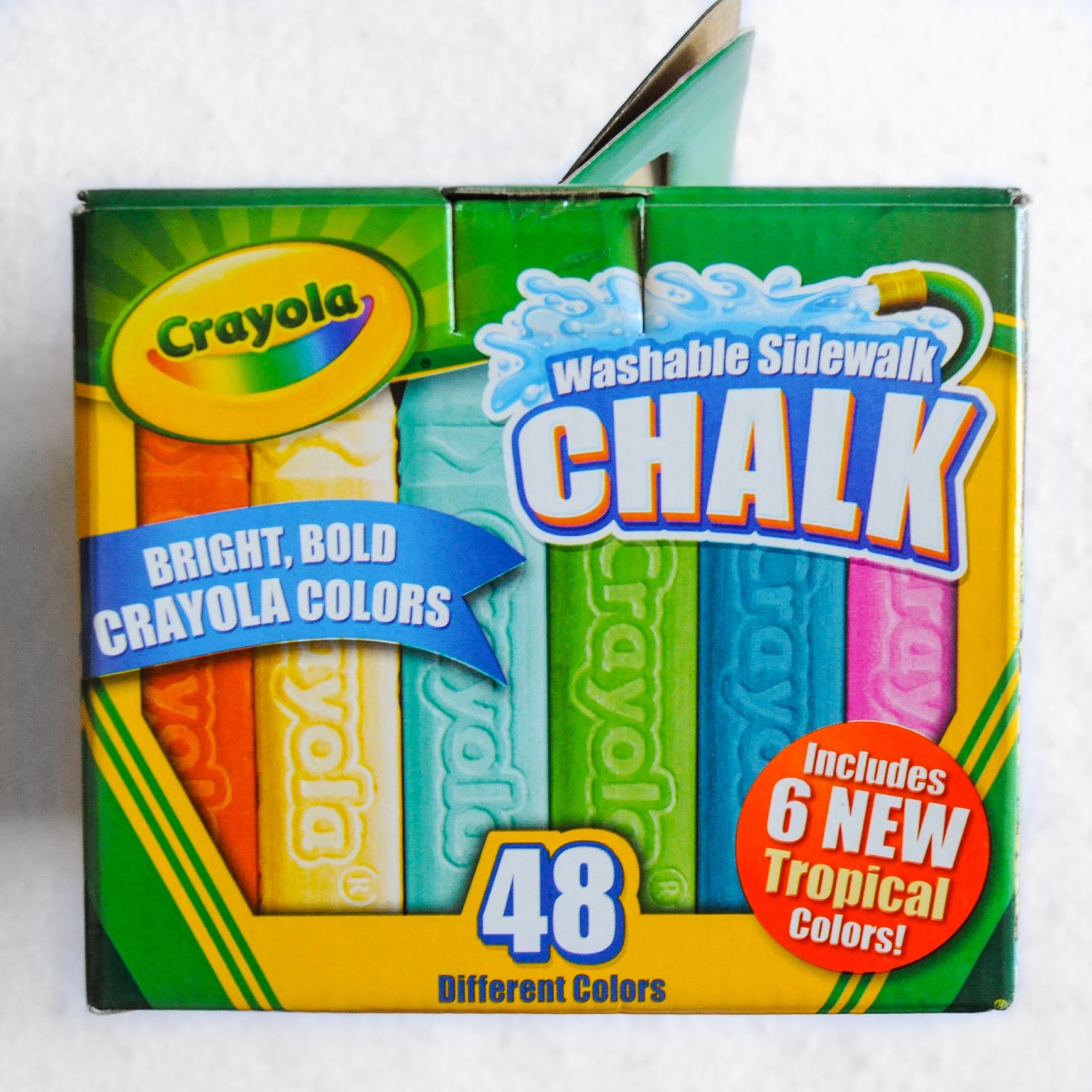 48 Count Crayola Washable Sidewalk Chalk: What's Inside the Box | Jenny ...