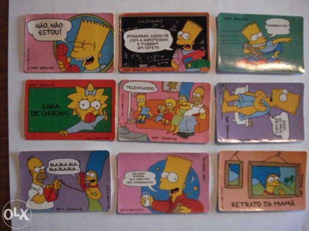 da colecção dos Simpsons no Bollycao – Ainda Sou do Tempo