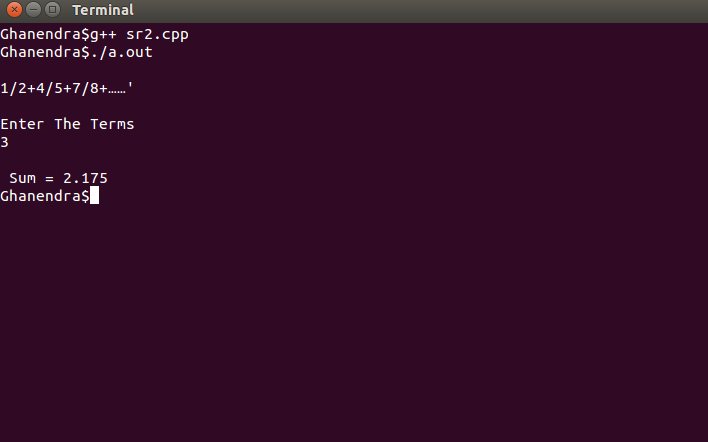 C Program To Find Sum Of The Given Series 124578 N
