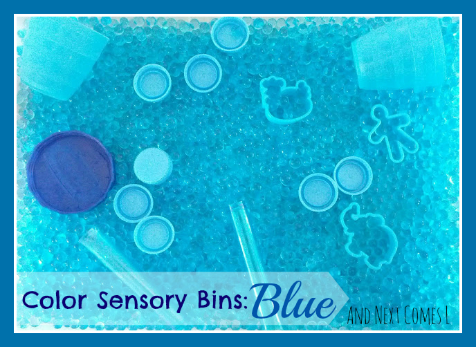 Color Sensory Bins: Blue | And Next Comes L - Hyperlexia Resources
