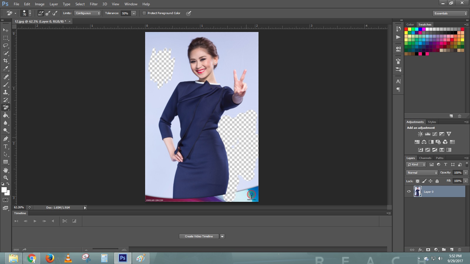 Basic Tutorial: PHOTOSHOP: Eraser Tool