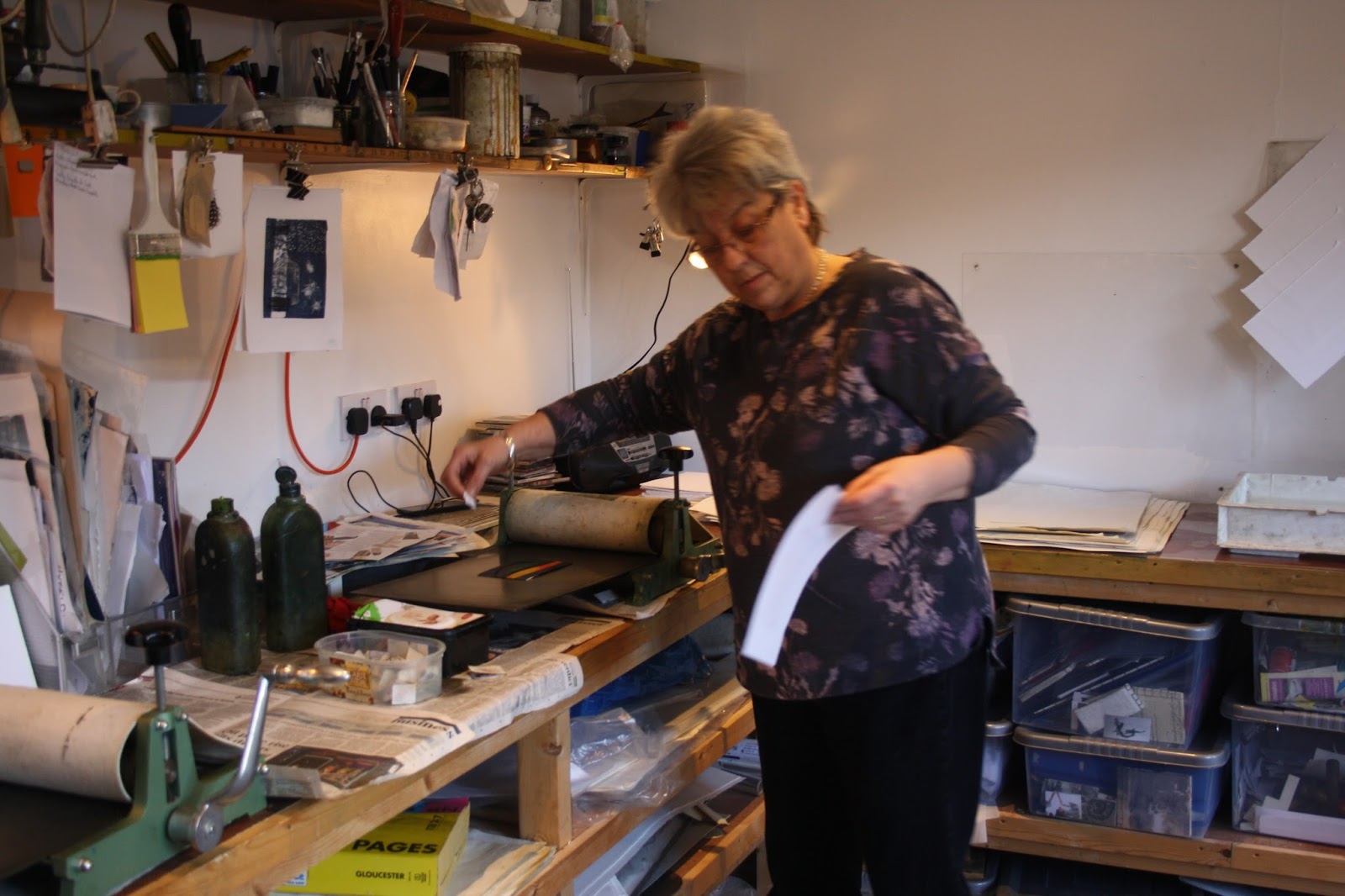 Sue Brown Printmaker: QUICK COLLAGRAPH