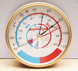 Bellclocks.com: Min - Max Thermometer, 5" Analog Dial, NEW Product On ...