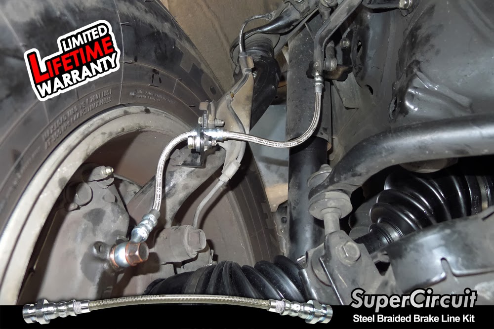 SUPERCIRCUIT Steel Braided Brake Lines: Toyota Land Cruiser/Cygnus 100 ...