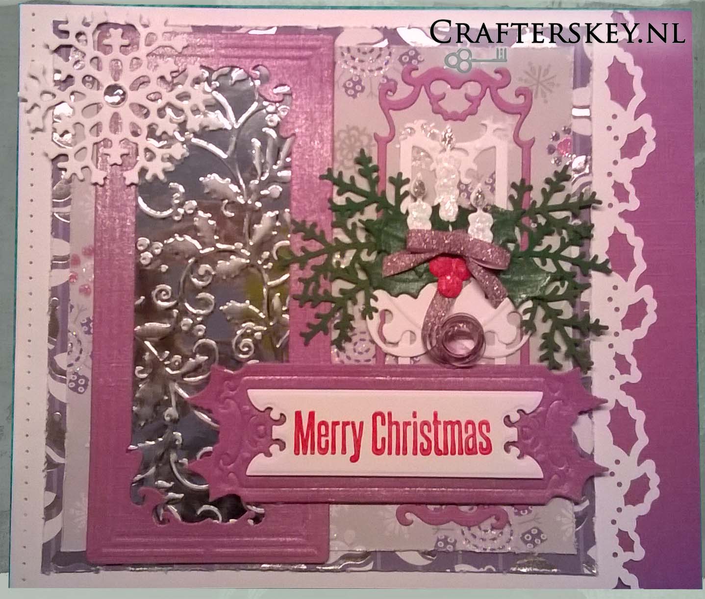 Purple Christmas Card