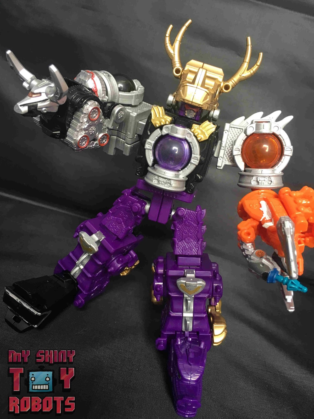 My Shiny Toy Robots: Toybox REVIEW: Uchu Sentai Kyuranger Minipla RyuTeiOh