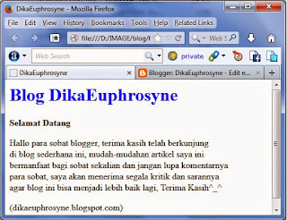 Mengenal dan Belajar Menulis Kode HTML - Dika AW