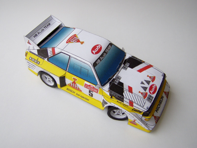 SP. Papel Modelismo: PaperCraft - Audi Quattro S1