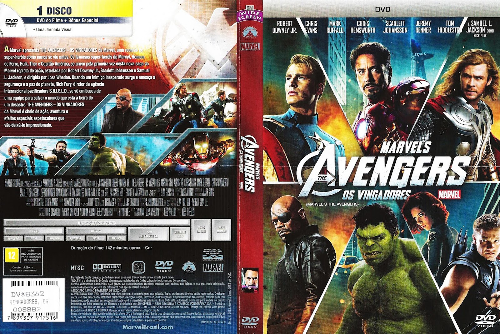 Capa do Filme Os Vingadores Capas de DVDs - Capas de Filmes e Capas de CDs