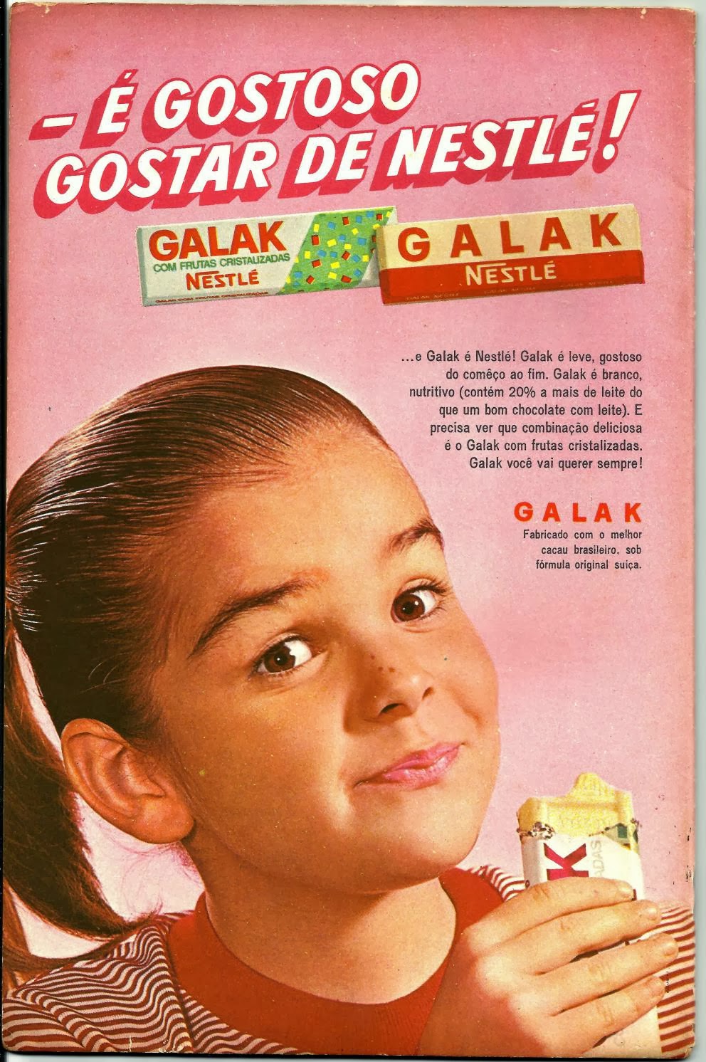 Chocolate Galak (Nestlé) - 1968 - Propagandas Históricas | Propagandas ...