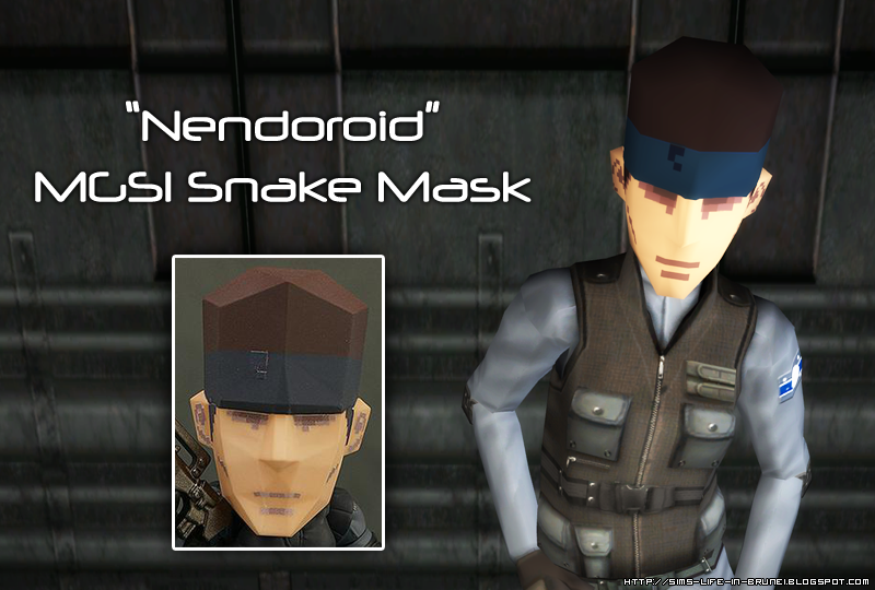 [REL/TS2] MGS1 Solid Snake Mask for The Sims 2 - SiM'S LiFE in BRUNEI
