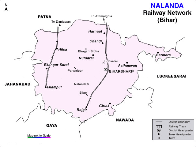 Rail-Map-india: nalanda_railway_map