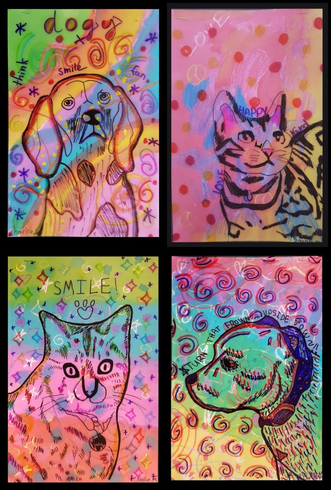 Gr8 Art Fun!!: Our Pets Inspired By Dean Russo