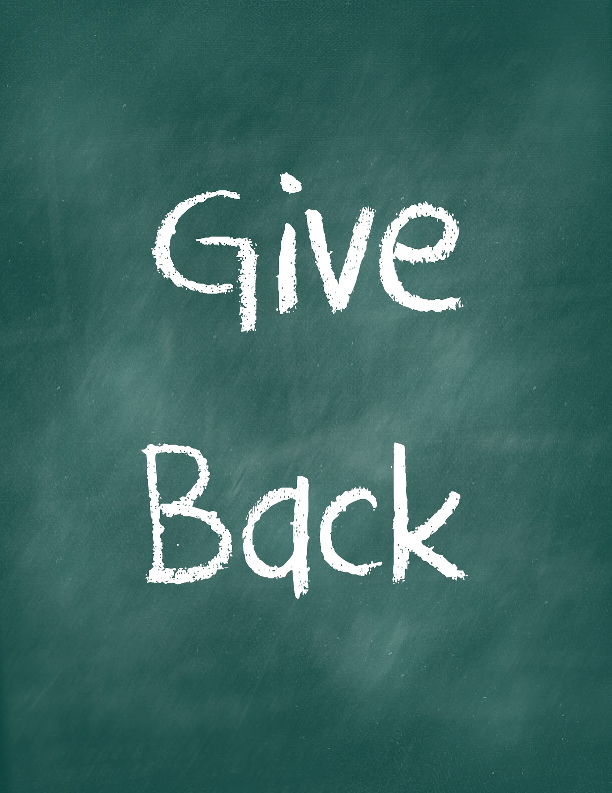 Modern Typography: Give Back