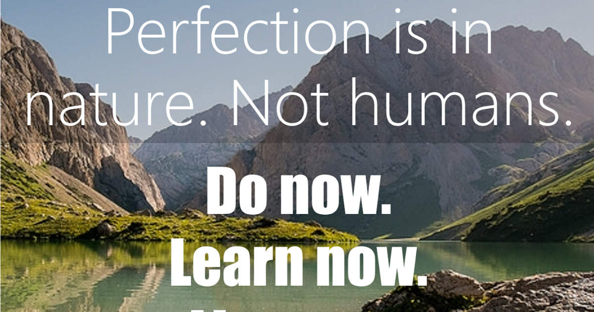 Letting Go of Perfect: Embrace Growth