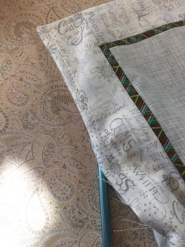 Stitching With 2 Strings: Christmas Place Mats, Part 2: The Mat