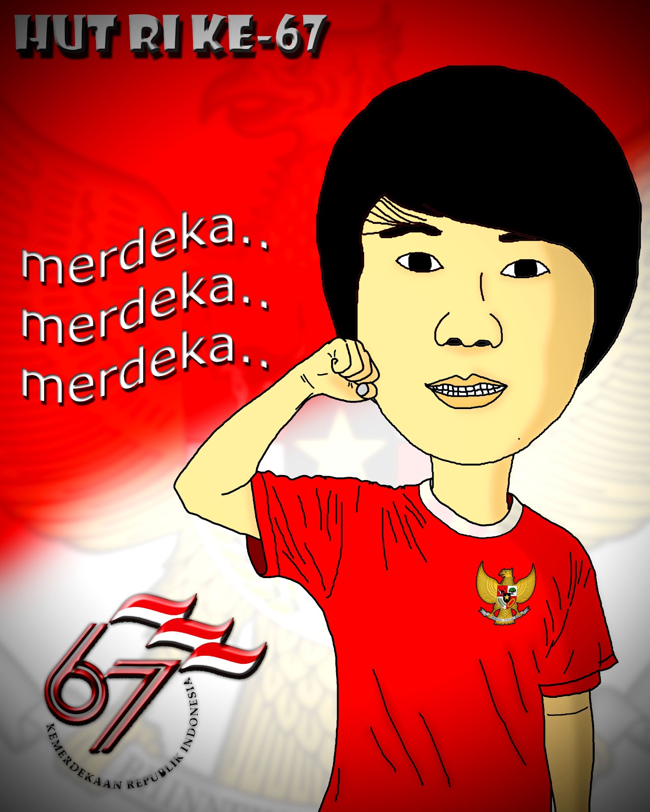 Kharisma Artwork: DIRGAHAYU REPUBLIK INDONESIA KE-67 MERDEKA!!