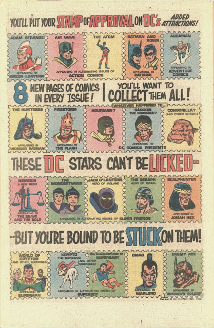 DC Comics of the 1980s: 1980 - DC Comics Stamps