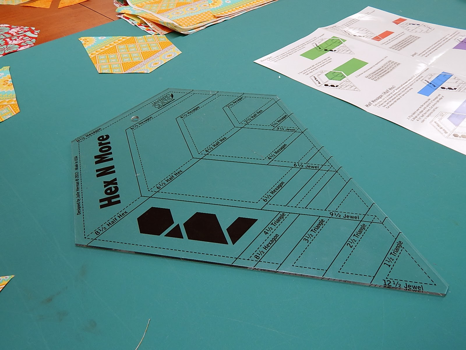 Quilting Blog - Cactus Needle Quilts, Fabric and More: Hex N More Ruler