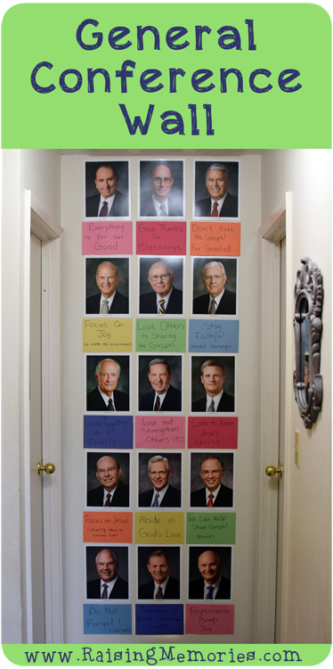 General Conference Topic Summary Wall