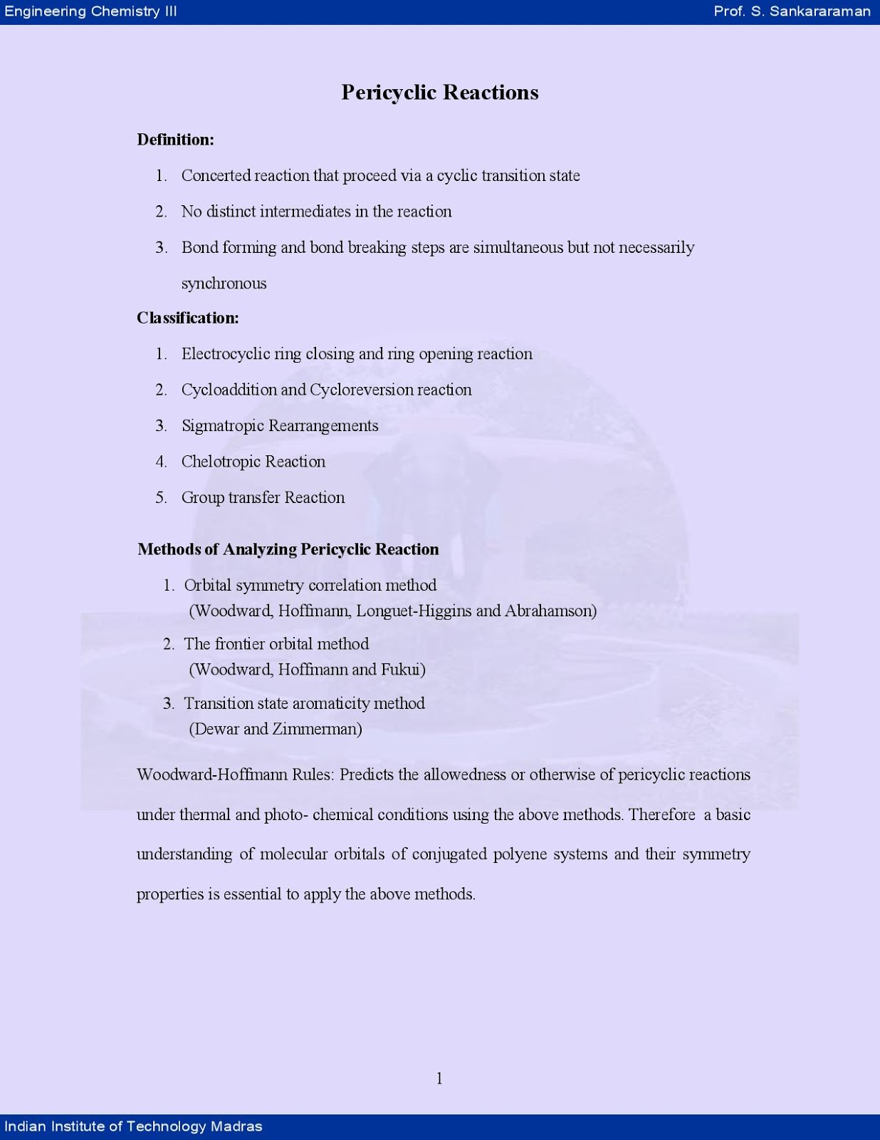 PERICYCLIC REACTIONS - All 'Bout Chemistry