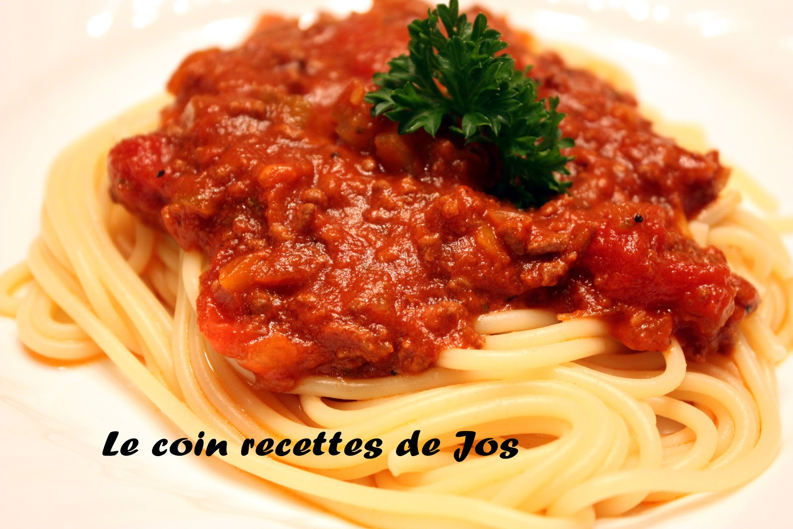 Le coin recettes de Jos: SPAGHETTI ITALIEN